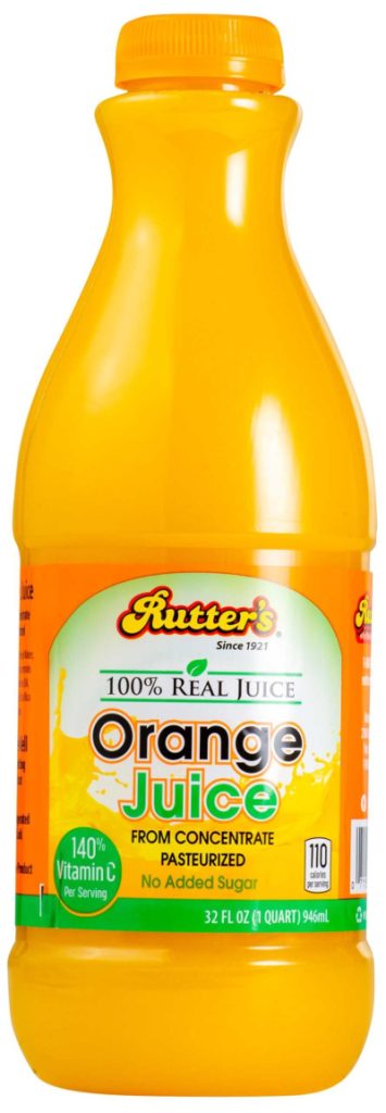 orange juice quart - Rutter's